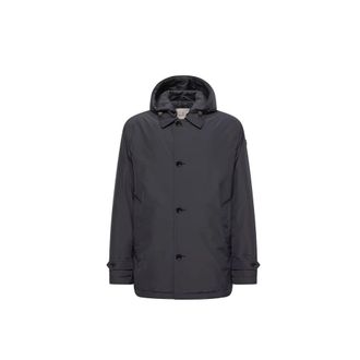 Moncler Evrine Long Parka - - Jackets - Herren - Blau - 2XL