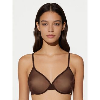 Gossard B&uuml;gel-BH Glossies Sheer Moulded 6271 Braun