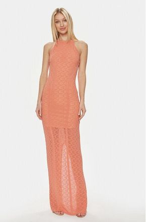 Guess Abendkleid Belle W4GK80 Z36O0 Korallenfarben Slim Fit