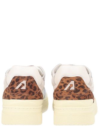 Autry Cow Leather and Suede Sneaker - Multicolor
