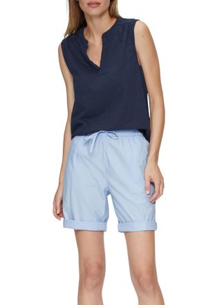 s.Oliver Ärmelloses Shirt mit Tunika-Ausschnitt und Garment Dye