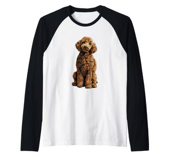 Whyitsme Design Roter Pudelhund Illustration Raglan