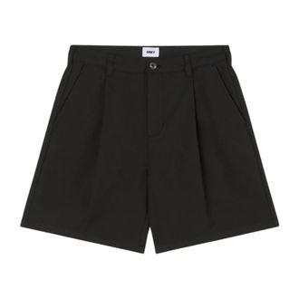 Obey Plissierte Weite Shorts - Pirate Black - - Shorts - Herren - Schwarzk - W36