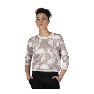 Alessia Santi Beige und Creme Fantasy Damenoberteil - - Knitwear - Damen - Beige - XS