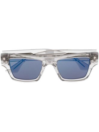 Montblanc Sonnenbrille mit transparentem Gestell - Grau