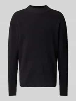 Calvin Klein Jeans Relaxed Fit Strickpullover mit Label-Patch