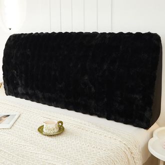 Generic Bettkopfteilschutz Bettrückenbezug Hochwertiger, Dicker Und Flauschiger Kopfteilbezug Dehnbarer, Weicher Und Bequemer Staubdichter Kopfteil Hussen Sch