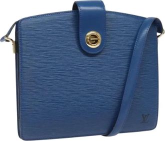 Louis Vuitton Pre-owned Cuir sacs-louis-vuitton - Femme - Pre-owned - Bleu - Taille: ONE Size