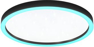 Eglo connect.z Smart Home LED Deckenleuchte Montemorelos-Z mit Kristall-Effekt, ZigBee, App und Sprachsteuerung Alexa, warmweiß-kaltweiß, RGB, dimmbare Dec