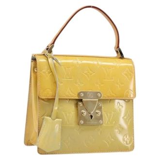 Louis Vuitton Sac &agrave; main vintage en cuir verni Pre-owned - Femme - Pre-owned - Jaune - Taille: ONE Size