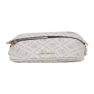 Carlo Colucci Umh&auml;ngetasche mit Logoprint - - Bags - Damen - Grau - ONE SIZE