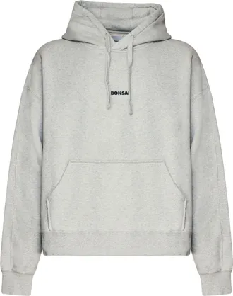 BONSAI Hoodie mit Logo - Grau