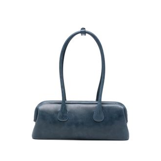 Osoi Boat Aged-effect Leather Tote Bag