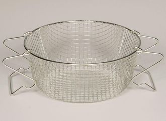 Riess 2738-000, Einsatz f&uuml;r Pommes-frites Pfanne 26, Serie CLASSIC - SCHWARZEMAILLE, Durchmesser 26 cm, H&ouml;he 9,3 cm, Edelstahl