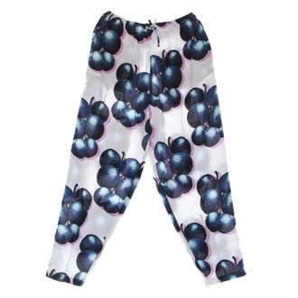 Obey Blaubeeren Wei&szlig; Multi Lange Hose - - Trousers - Damen - Mehrfarbig - M