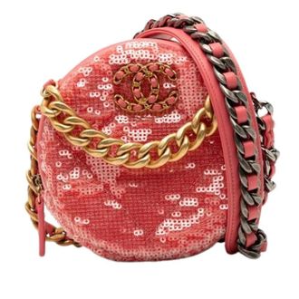 Chanel Pre-owned Sequin Embellished Mini Satchel - Femme - Pre-owned - Rose - Taille: ONE Size