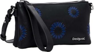 Desigual Accessoires PU Others, Portefeuille bi-Pliable pour Femme, Noir, 19.6