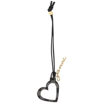 Ganni Porte-cl&eacute;s miroir en forme de coeur Bou - Femme - Accessoires - Noir - Taille: ONE Size