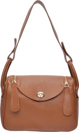 Luisa Vannini Braun Rindsledertasche