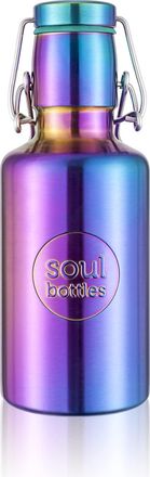 soulbottles Soulbottles Unisex - Erwachsene Utopia Edelstahlflasche, Lila, 0,5L