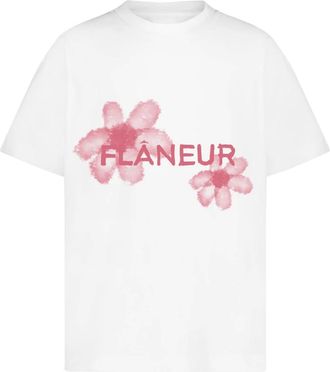 Flaneur Flâneur, Homme, Tops, Blanc, Taille: XL T-shirt Aquarelle Florale