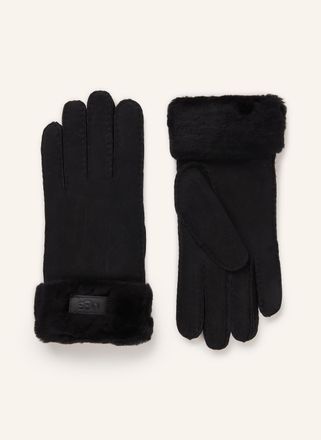 UGG Lederhandschuhe schwarz