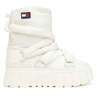 Tommy Jeans Schneeschuhe Tommy Jeans Tjw Chunky Snow Boot Nylon EN0EN02842 Wei&szlig;