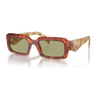 Prada Stilvolle Tortoise Cognac/Gr&uuml;n Sonnenbrille - - Accessories - Herren - Braun - 54 MM