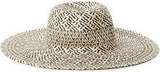 Au Printemps Paris Chapeau de paille avec fils m&eacute;tallis&eacute;s