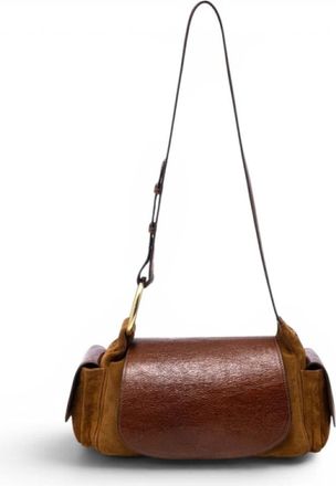 CLARIS VIROT Femme, Sacs, Brun, Taille: ONE Size Marine Shoulder Bag