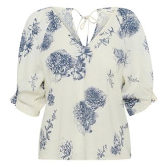 Part Two Femme, Blouses et Chemises, Bleu, Taille: 46 FR Rosalyn Lin-viscose Blouse