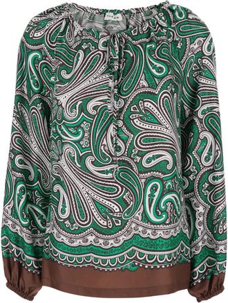 P.A.R.O.S.H. P.a.r.o.s.h., Femme, Blouses et Chemises, Multicolore, Taille: 40 FR Silk Blouse