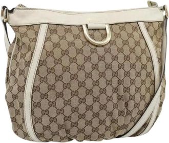 Gucci Sac bandouli&egrave;re vintage doccasion - Femme - Pre-owned - Beige - Taille: ONE Size