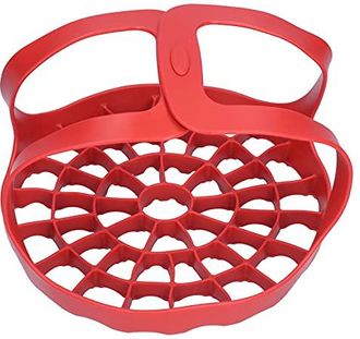 Generic Aumotop Panier de Vidange Portable en Silicone pour Cuiseur Vapeur, Autocuiseur, L&egrave;ve-ustensiles de Cuisson pour 6 Qt/8 Qt, Sangles Verrouillage, R&eacute;si
