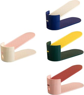 SOLUSTRE 4stücke Verstellbare Schuhregale Doppellagig Schuhhalter Platzsparend Für Sportschuhe Hausschuhe Lederschuhe Und Freizeitschuhe Schuhaufbewahrung Schr