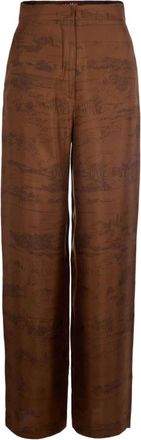 Max Mara Femme, Pantalons, Brun, Taille: 38 FR Straight Pantalons