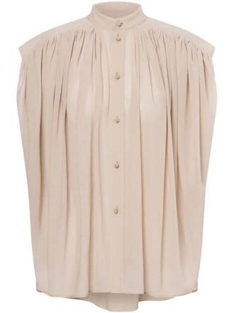 Philosophy di Lorenzo Serafini blouse à design froncé - Tons neutres