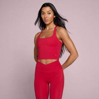 MyProtein MP Damen Tempo Strappy Racerback Top - Rose Red - L