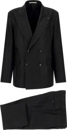 Tagliatore Knielanges Kleid - Schwarz