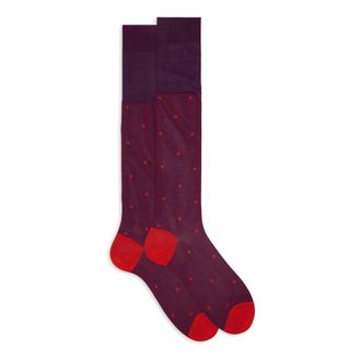 Gallo Gallo, Homme, Sous-v&ecirc;tements, Multicolore, Taille: M Polka Dot Long Socks