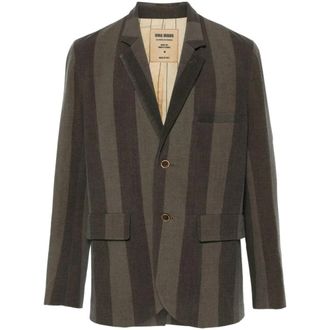 Uma Wang Taupe Wollmischung Blazer - - Jackets - Herren - Mehrfarbig - M