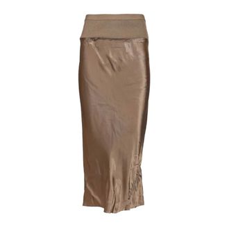 Rick Owens Femme, Jupes, Beige, Taille: 36 FR Gonna Knee Bias Skirt Dust