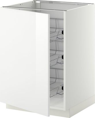 IKEA METOD Unterschrank mit Drahtkörben