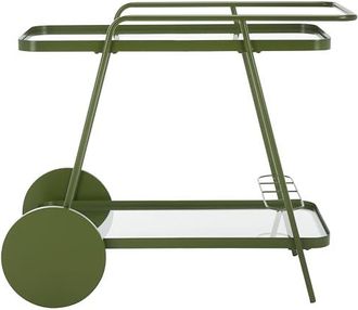 Safavieh Modern 2 Etagen Barwagen, Gr&uuml;n, 91 x 47 x 76