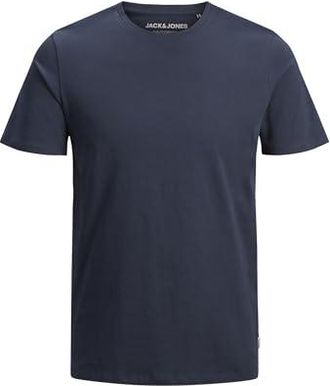 Jack & Jones Jjeorganic Basic Tee Ss O-neck Noos Homme JJEORGANIC T-shirt basique à col rond Noos, Bleu Marine - Détails : Slim, XS