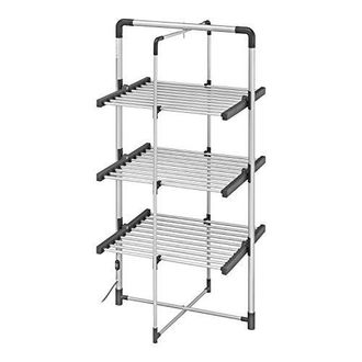 Black+Decker Black+Decker Beheizter W&auml;schest&auml;nder mit 3 Ebenen, Aluminium, k&uuml;hles Grau, 140 x 73 x 68 cm