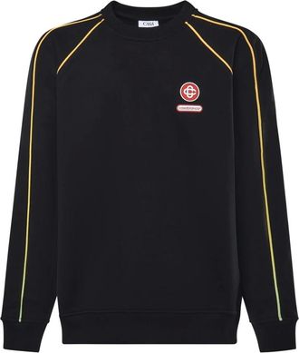 Casablanca Homme, Sweatshirts et sweats &agrave; capuche, Noir, Taille: 2XL Cotton SweaT-shirt With Logo