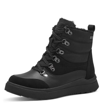 Jana Damen Winterstiefeletten zum Schn&uuml;ren Wasserabweisend Vegan, Schwarz (Schwarz), 37 EU