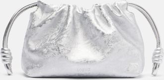 Loewe Pochette Flamenco Mini en cuir métallisé
