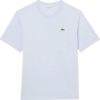 Lacoste Femme, Tops, Bleu, Taille: 38 FR T-Shirt en coton doux coupe d&eacute;contract&eacute;e